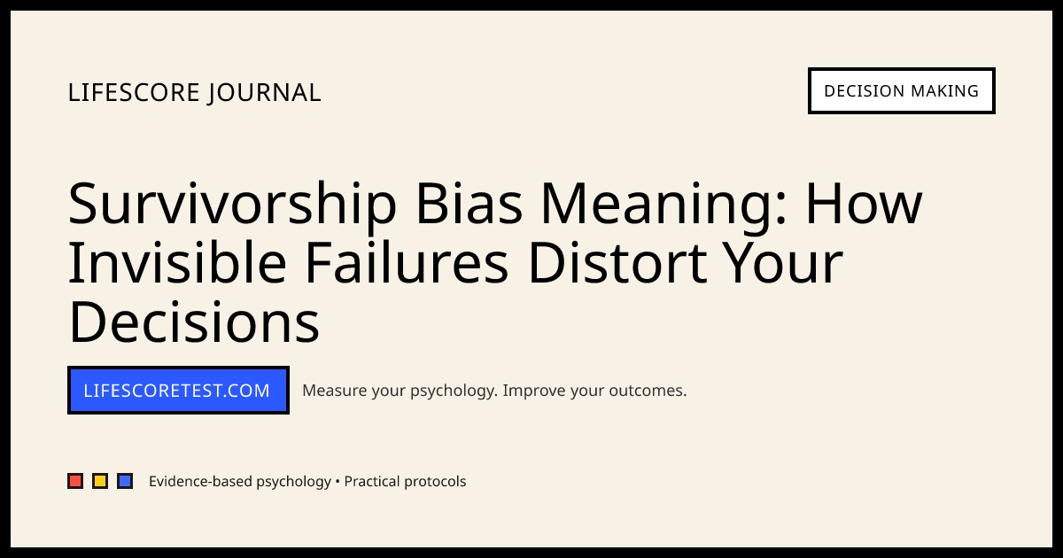 Survivorship Bias Meaning: How Invisible Failures Distort Your ...
