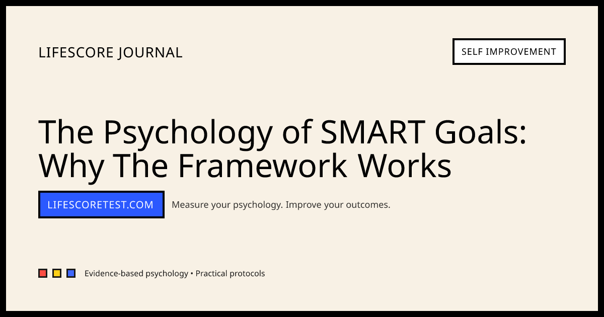 The Psychology of SMART Goals: Why The Framework Works | Journal