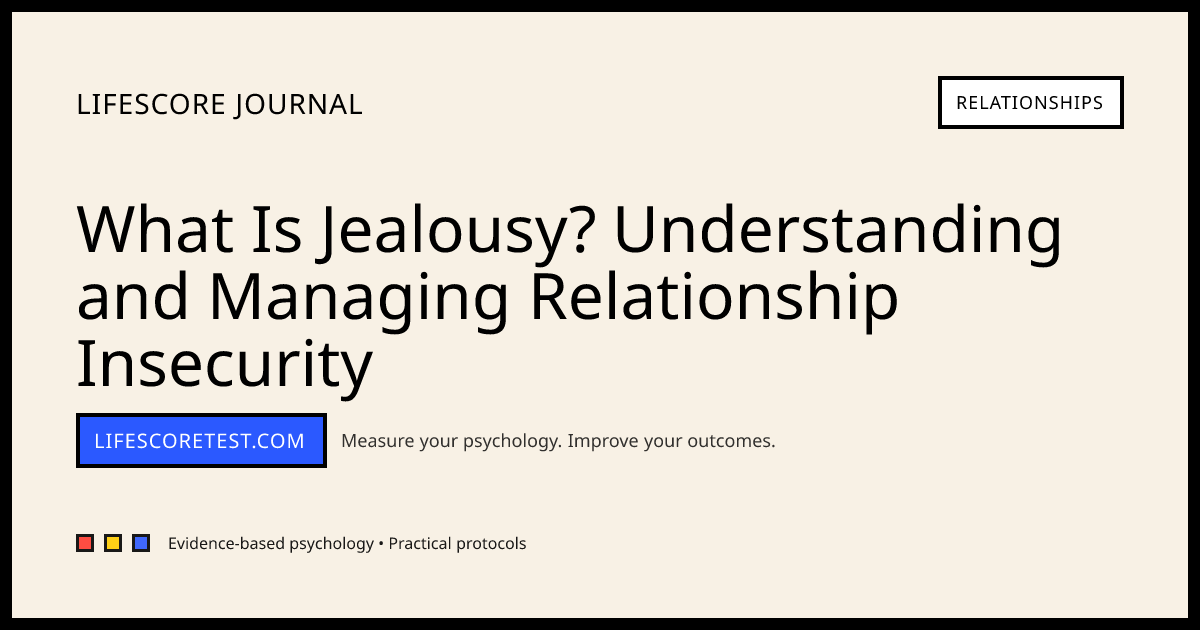 What Is Jealousy? Understanding and Managing Relationship Insecurity ...